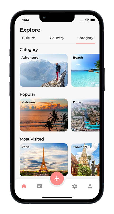 Trip Planning Flutter UI kit by LegacyInfotech | CodeCanyon